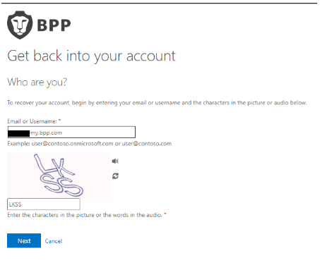 I have forgotten or want to change my BPP Account password?