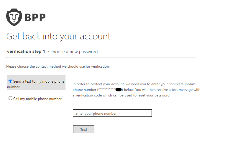 I have forgotten or want to change my BPP Account password?