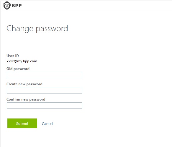 I have forgotten or want to change my BPP Account password?